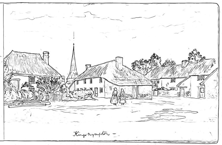 Kingsnympton, Devon colouring sheet - The Devon and Exeter Institution